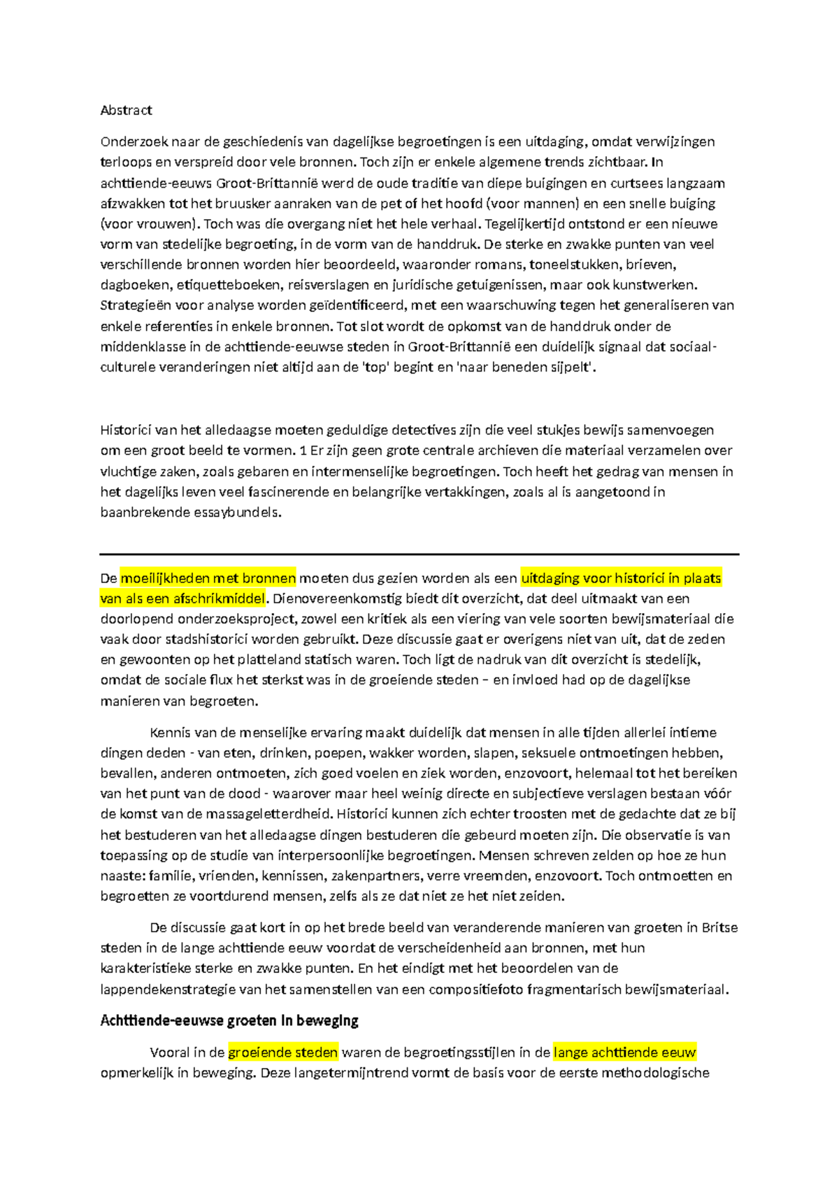 Tekst 2.3 Corfield (vertaalde tekst) - Abstract Onderzoek naar de ...