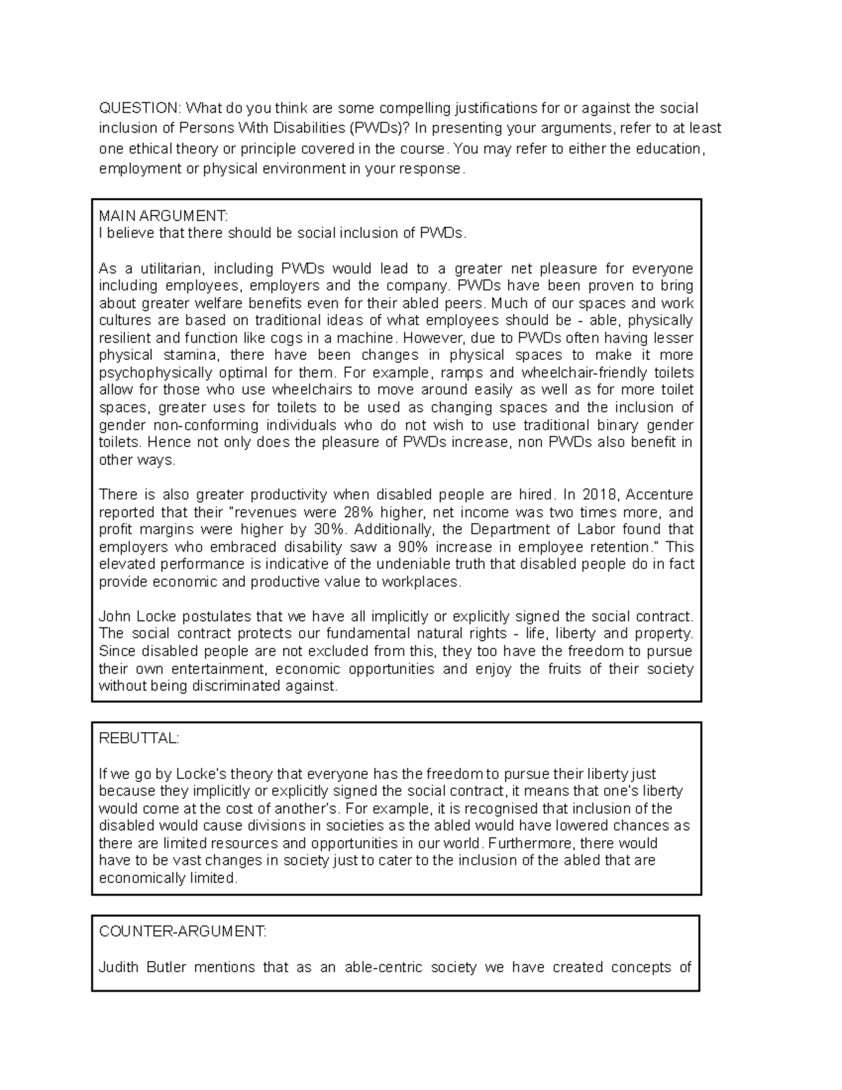 CC3 Poster - Disability assignment - arguing for the disabled ...