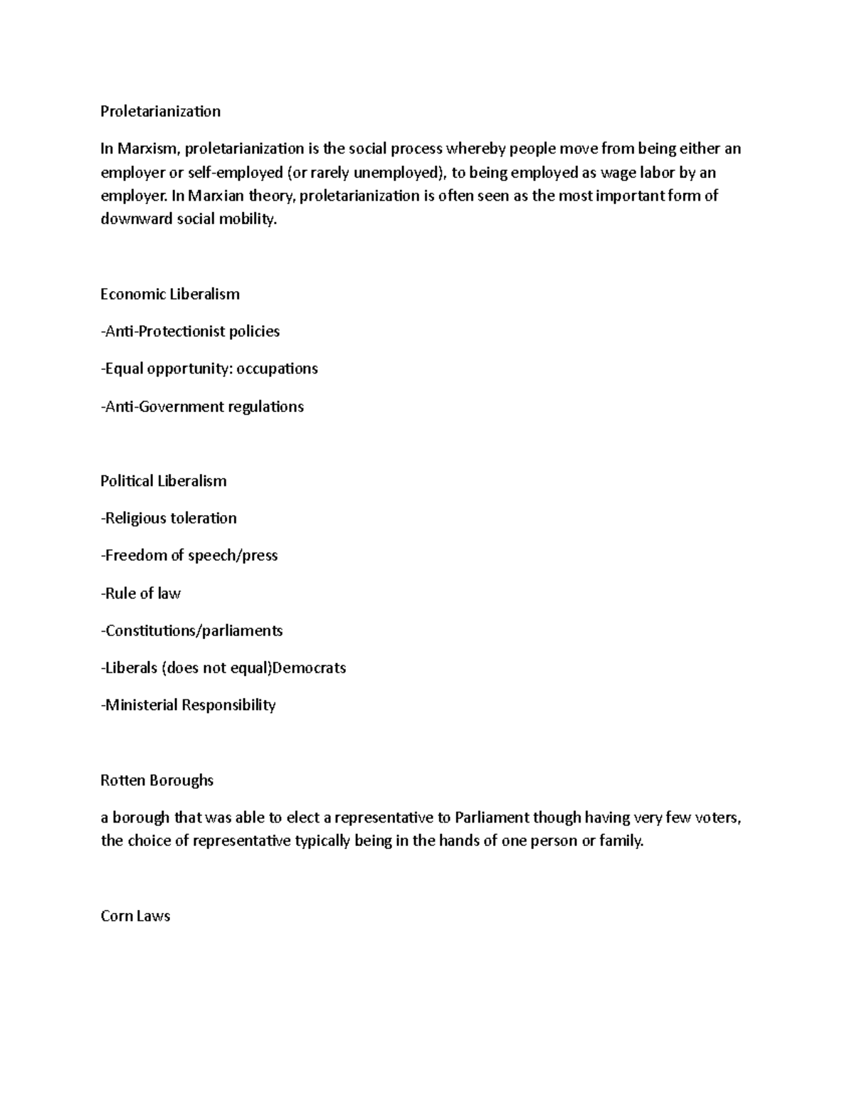 Euh 2011 Chapter 17 - Proletarianization In Marxism, proletarianization ...