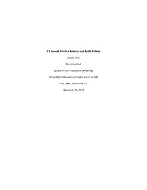 CJ 306 Module Six Assignment - CJ 306 Module Six Assignment Complete ...