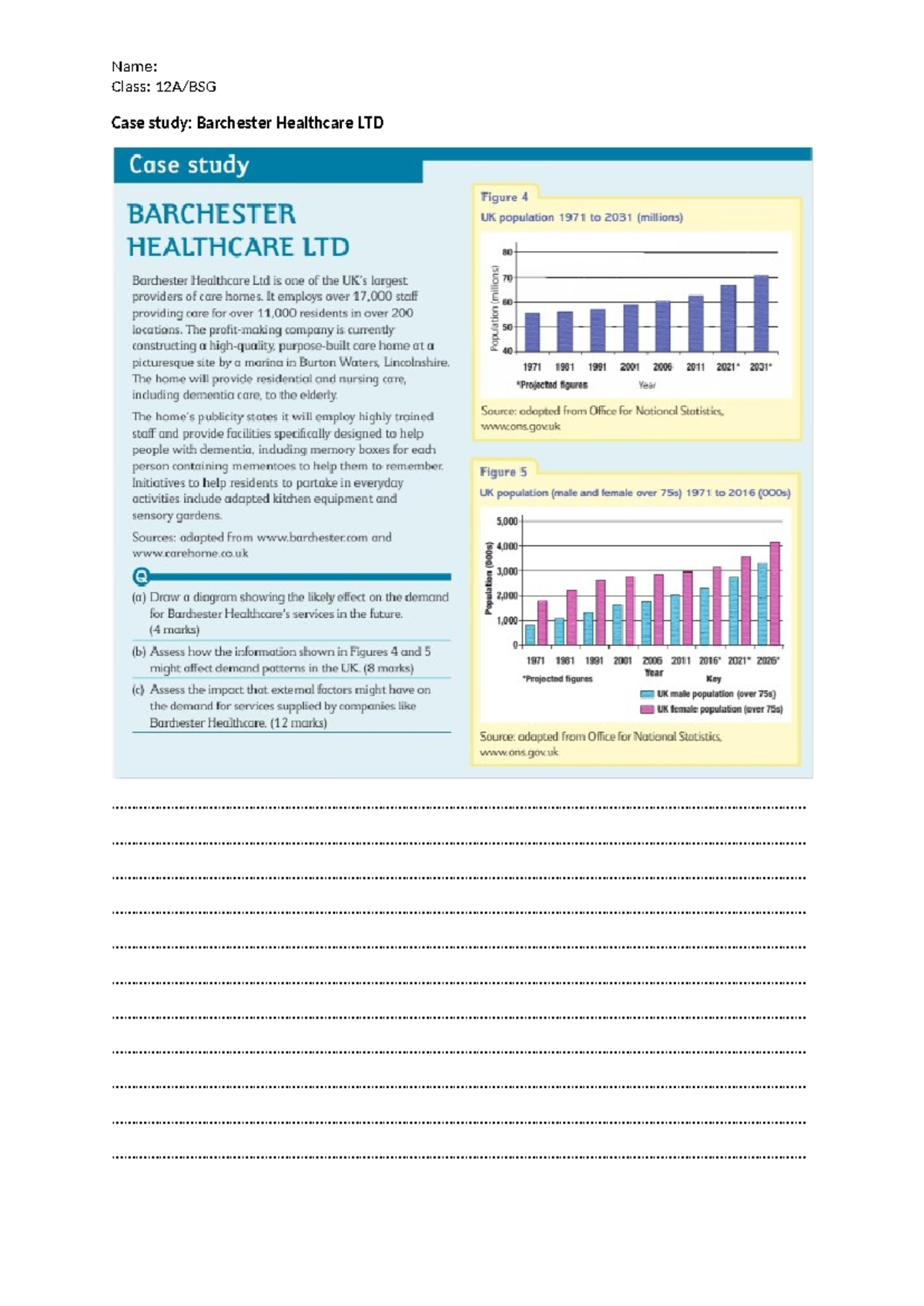 Barchester Healthcare LTD - - Studocu