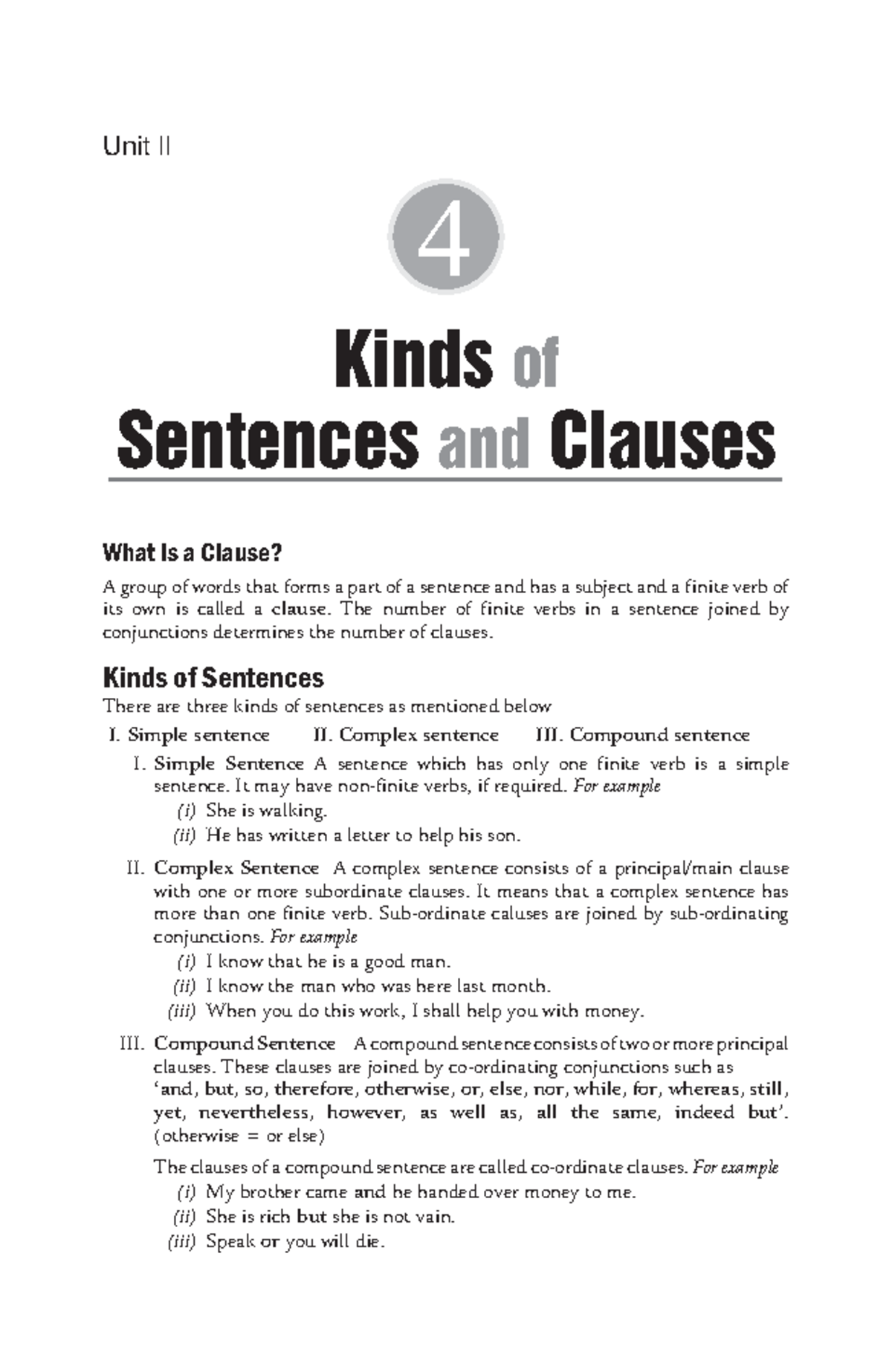 Unit - 2 - Project paper - What is a Clause? A group of words that ...