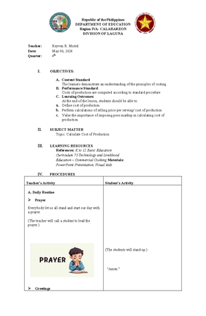 Cookery 9 Quarter 4 LAS Number 3 - Cookery 9 QUARTER 4 LAS Number 3 ...