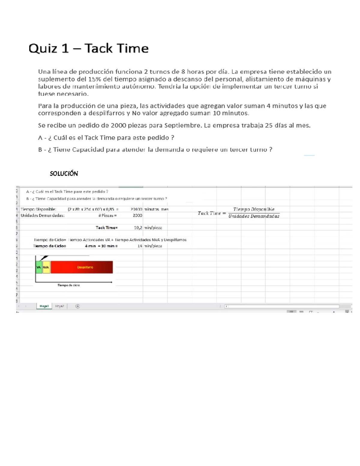 Quiz 1 - Lean Manufacturing corte 1 - Fabricacion y manufactura ...