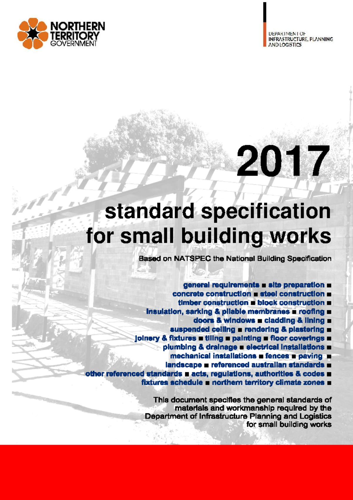 Std spec sml bldg works 2017 - 2017 standard specification for small ...