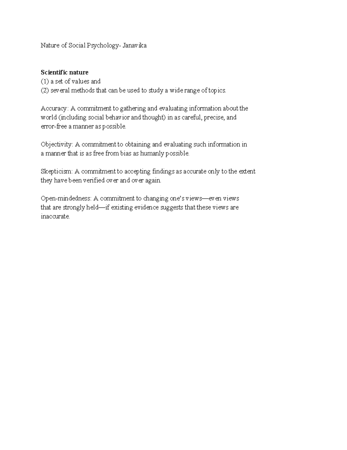 Social Psychology Seminar Group 1 script - Nature of Social Psychology ...