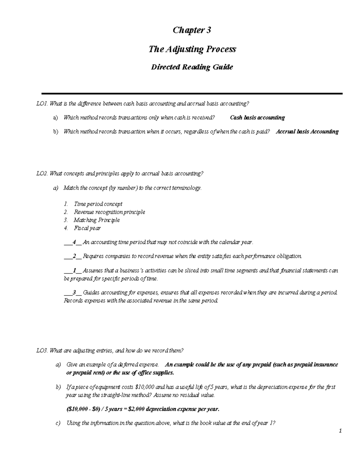 Chapter 3 The Adjusting Process Directed Reading Guide - What is the ...