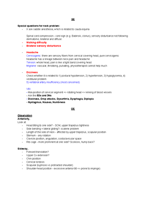 MSK revision (Ankle) - Summary Musculoskeletal Physiotherapy I - Ankle ...