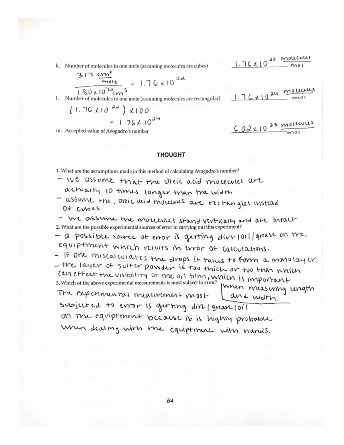 Avo Lab Report 2 - Lab - Chem 003L - StuDocu