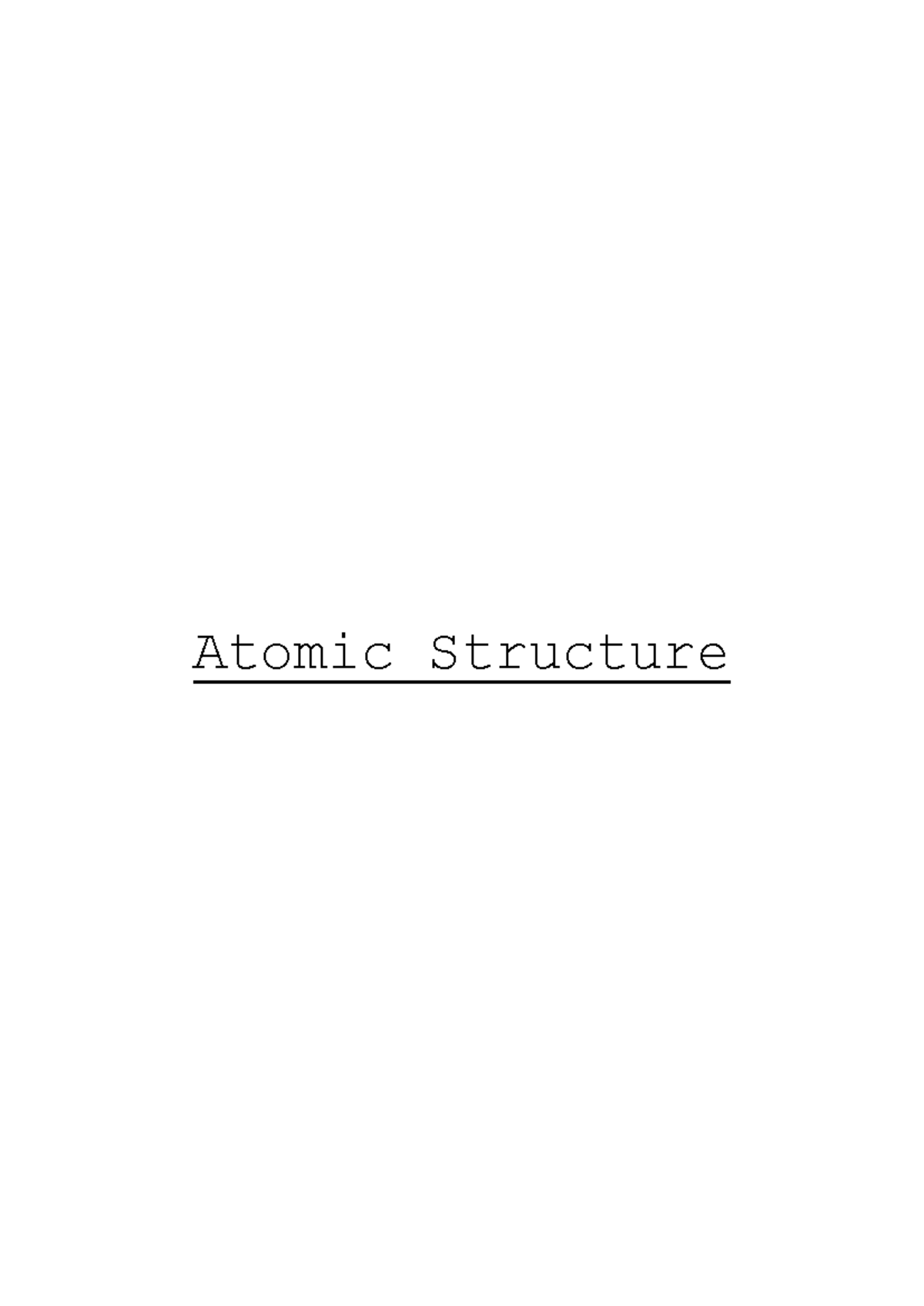 [01] atomic structure - questions - Atomic Structure (14) WMP/Jun10 ...