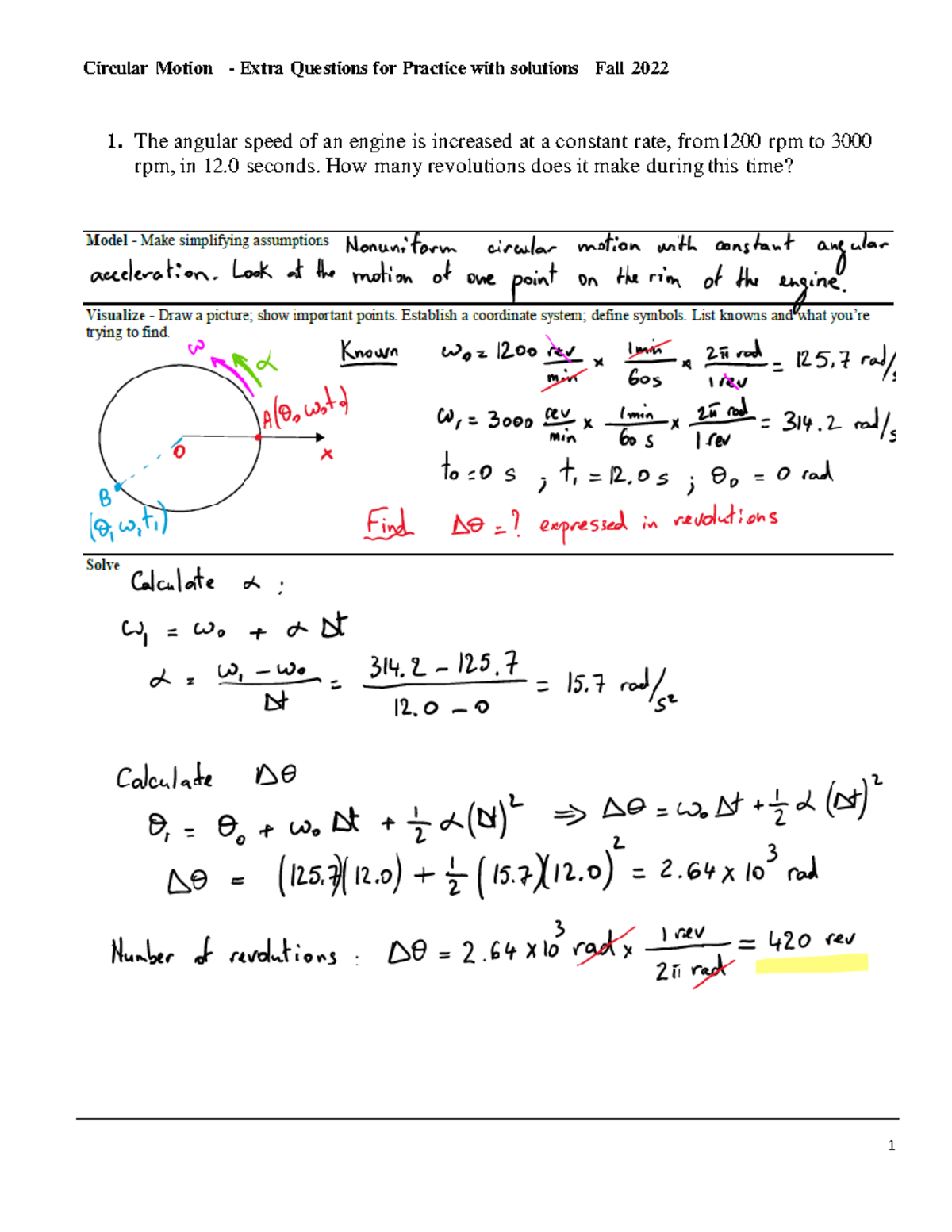 Final Merged PDF Physics Exam - 1 ####### Circular Motion - Extra ...