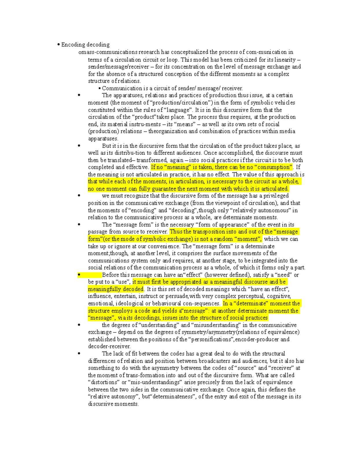 Encoding/decoding condensed - Encoding decoding omass-communications ...