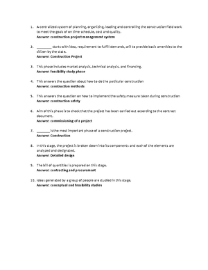 Overview of the Construction Industry - OVERVIEW OF THE CONSTRUCTION ...