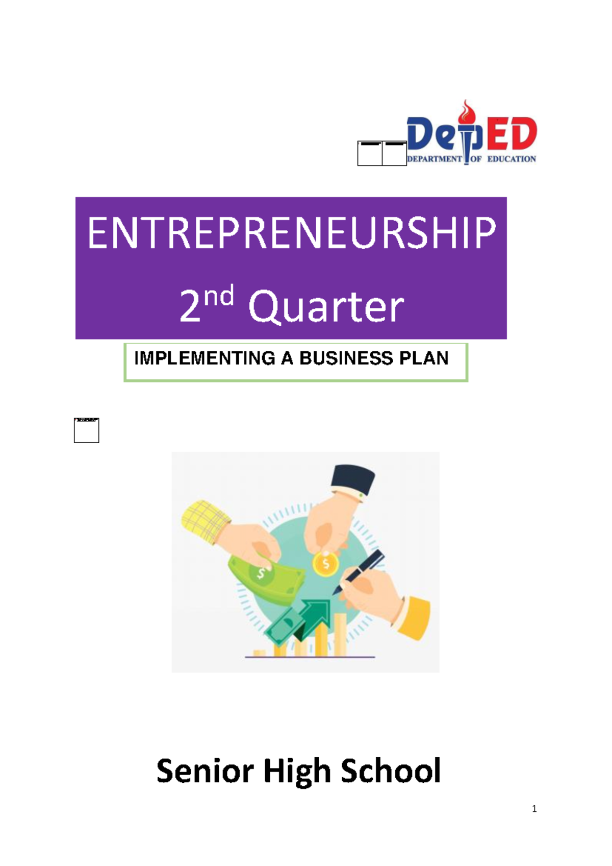 Entrepreneurship Q2 WEEK 5 - Senior High School ENTREPRENEURSHIP 2 nd ...