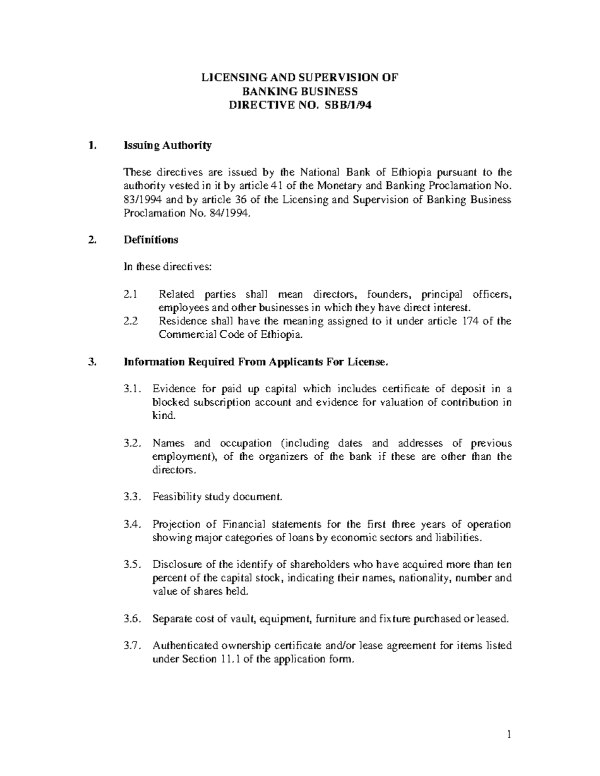 Mfg en paper ethiopia licensing and supervision of banking business ...