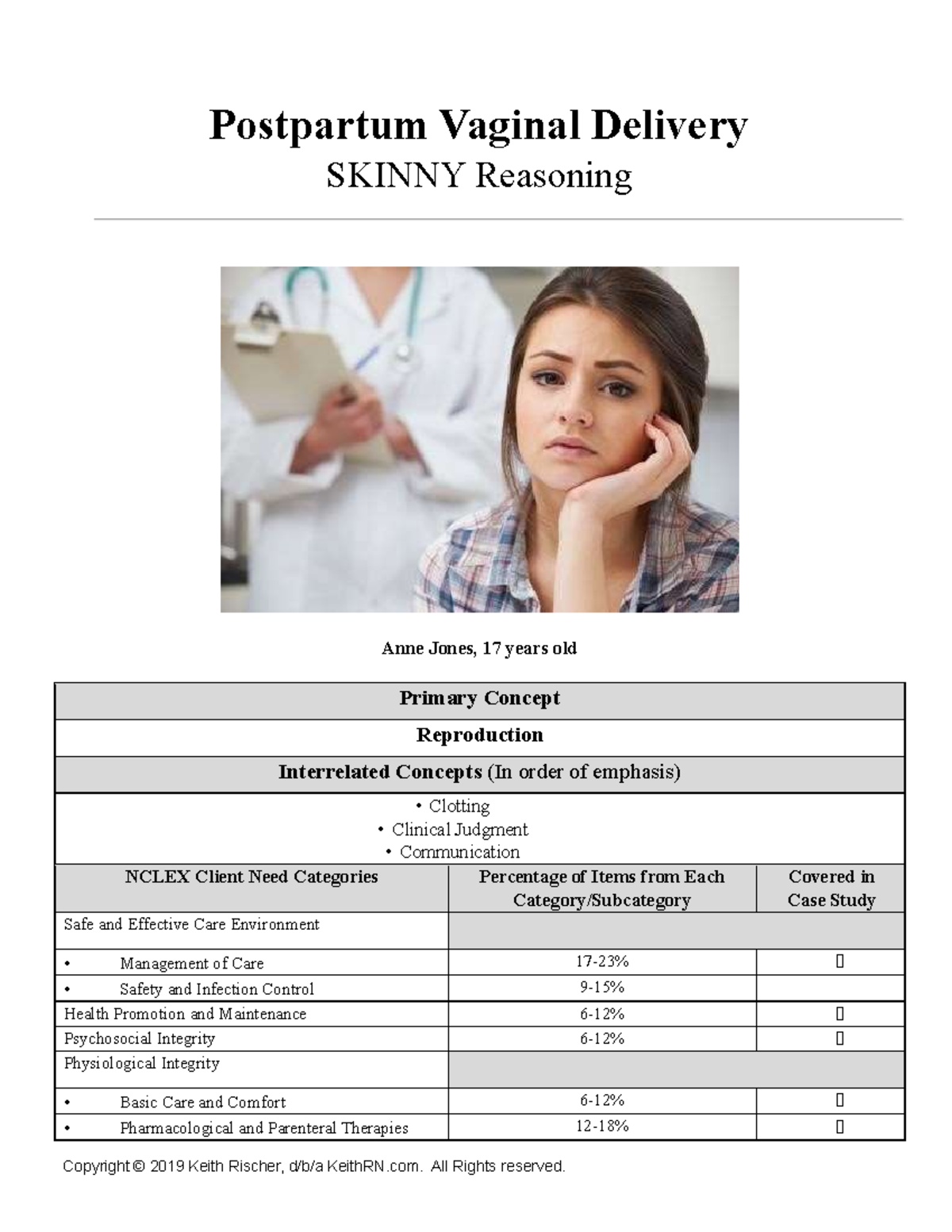 Case study #3 Postpartum Vaginal Delivery - Postpartum Vaginal Delivery ...