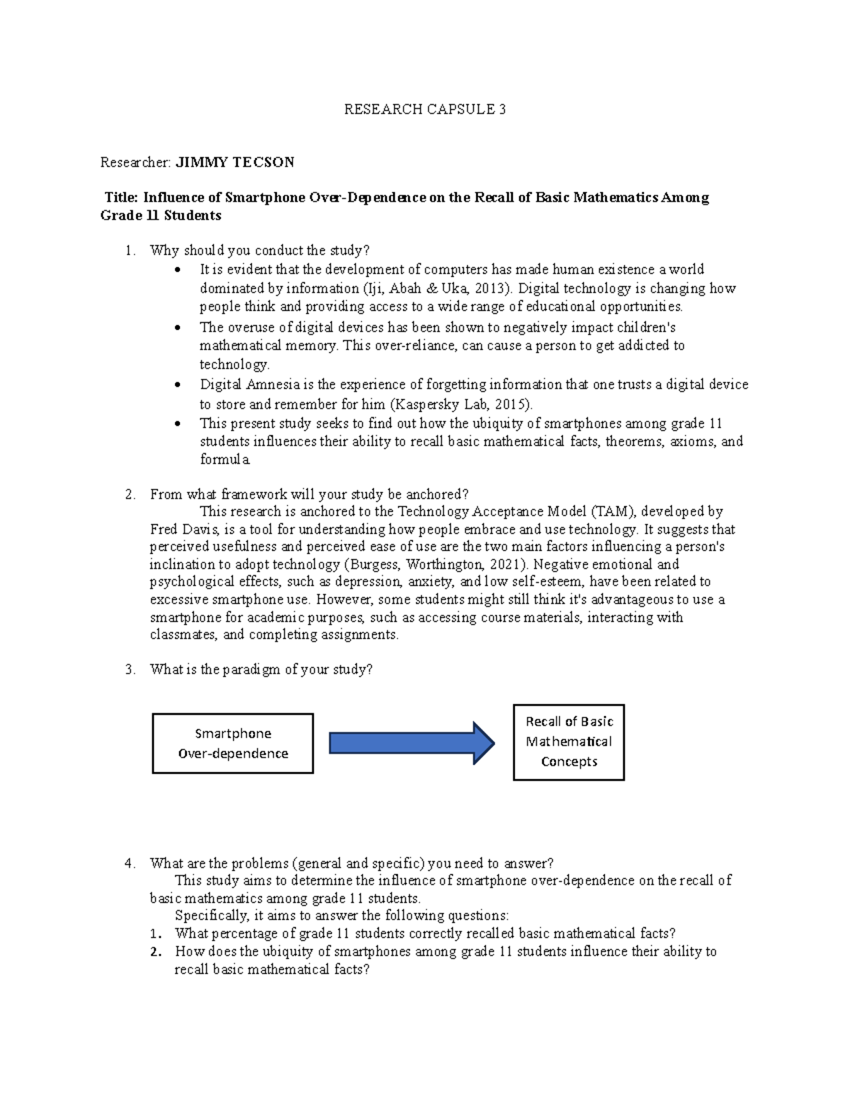 Research-Capsule-3 - For research study of grade 12 students - RESEARCH ...