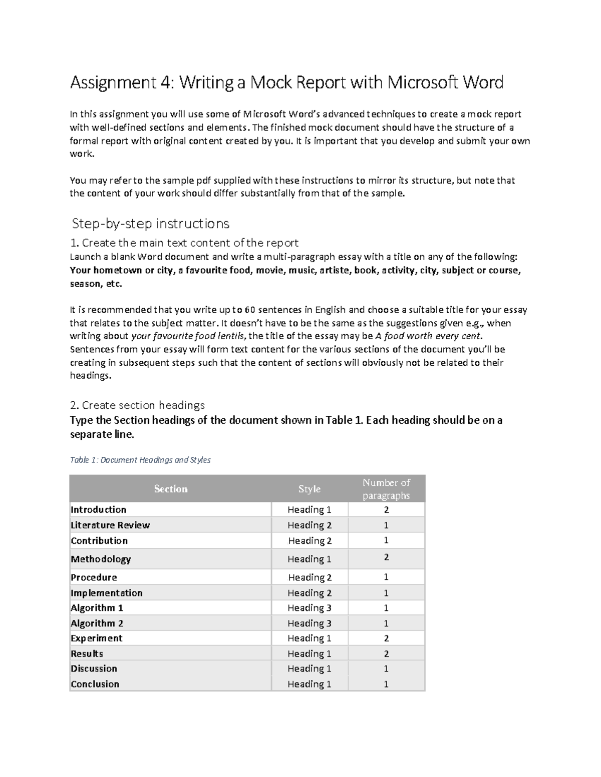 Assignment 4 instructions mandatory - Assignment 4: Writing a Mock ...