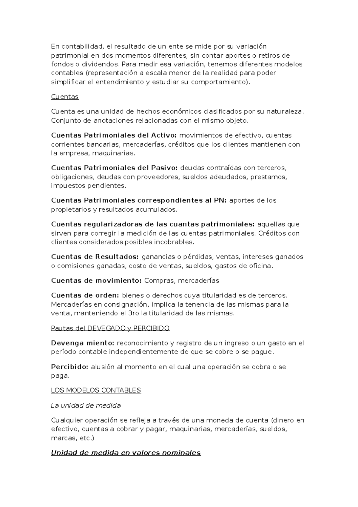 Contabilidad Gerencial Resumen 2 - En contabilidad, el resultado de un ...