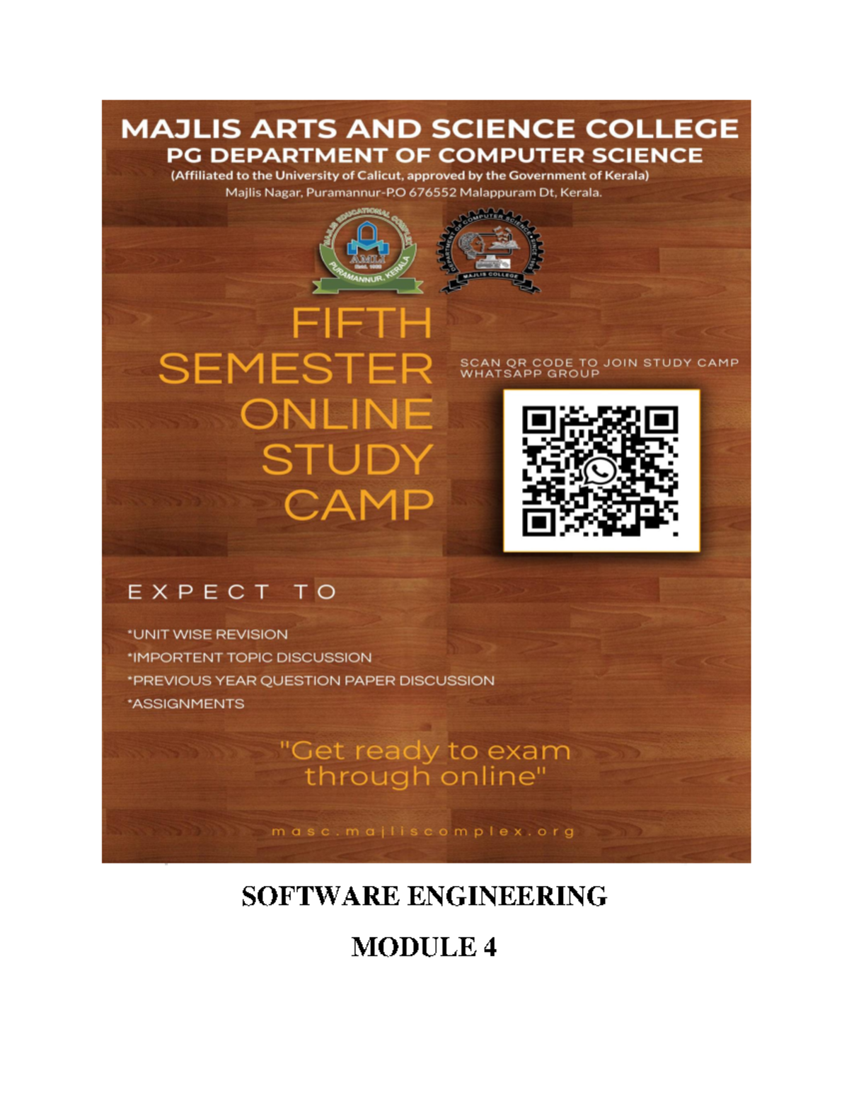 SE module 4 - Software Engineering question and answers - SOFTWARE ENGINEERING MODULE 4 1. The ...