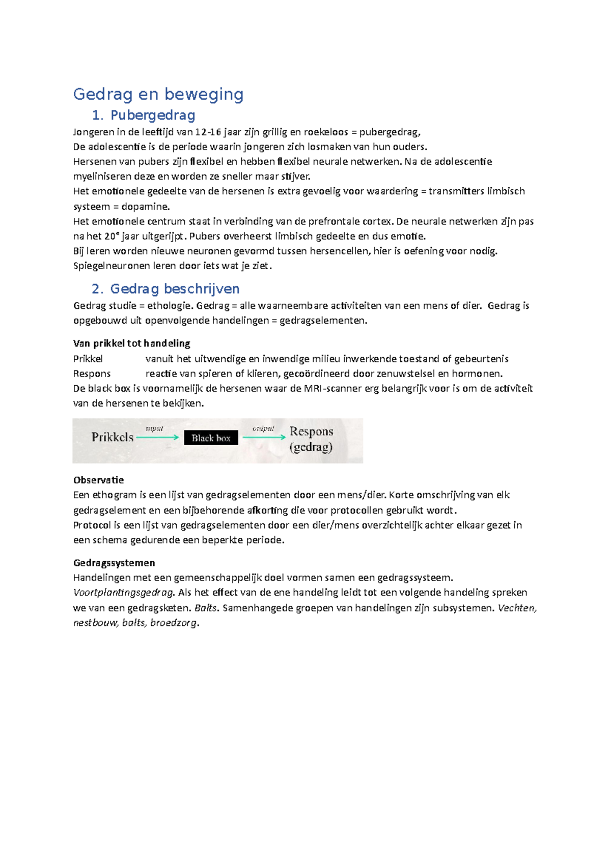 Gedrag en beweging - Pubergedrag Jongeren in de leeftijd van 12-16 jaar ...