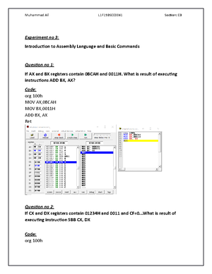 Assignment 1 EA EB MBS - Lecture notes 1 2 3 5 - Advanced ...