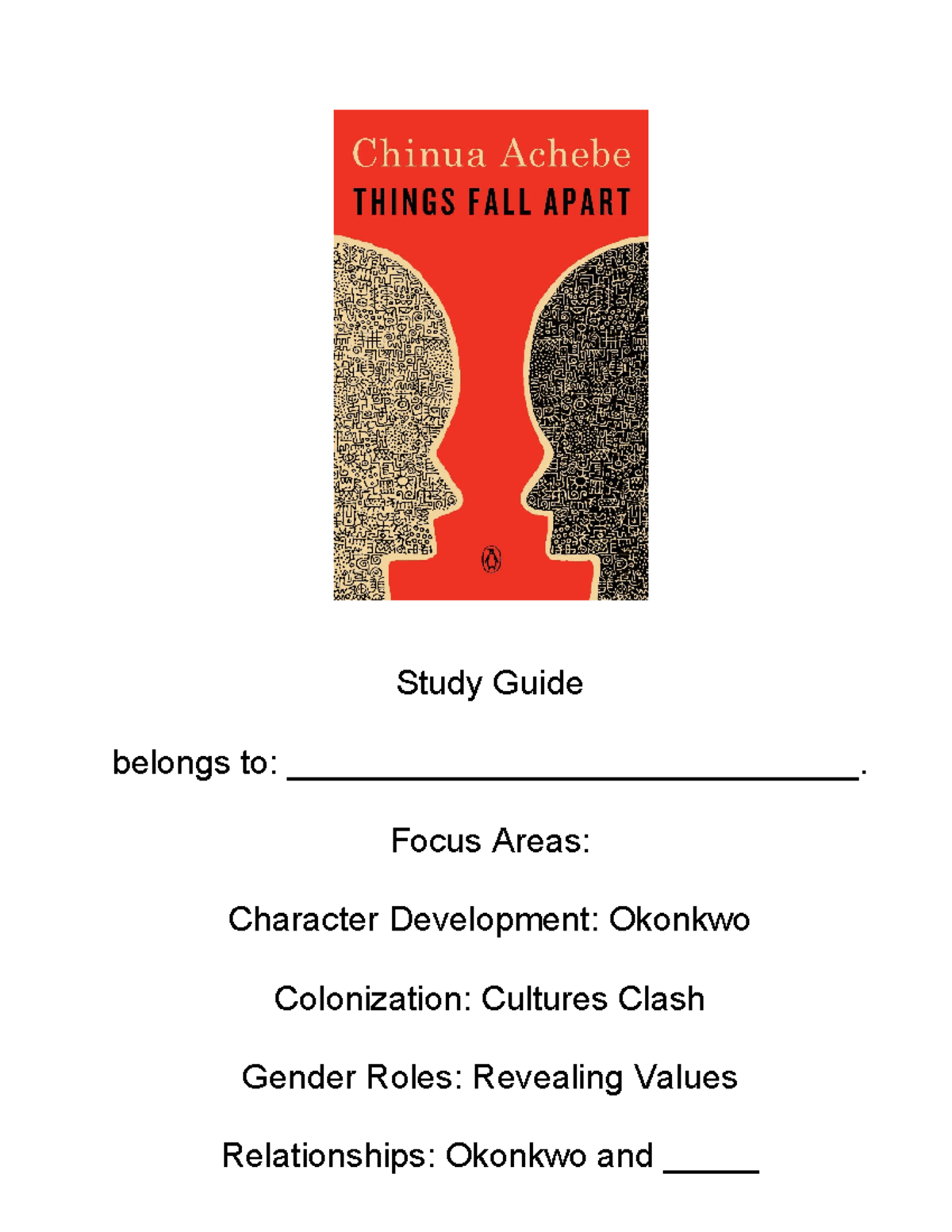 Things fall apart study guide - Study Guide belongs to ...