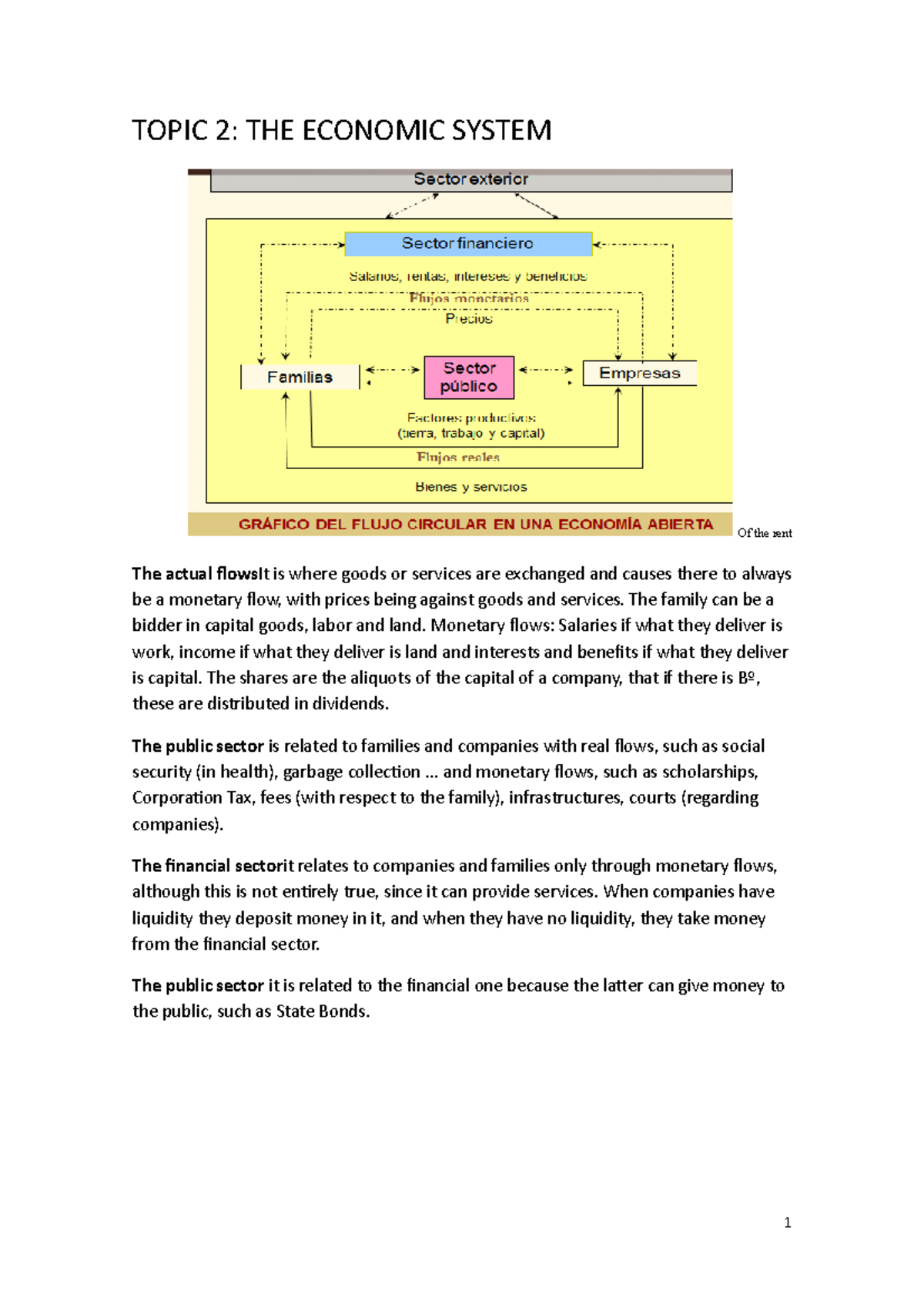 Unit 12 Public Economic Policy - TOPIC 2: THE ECONOMIC SYSTEM Of the ...