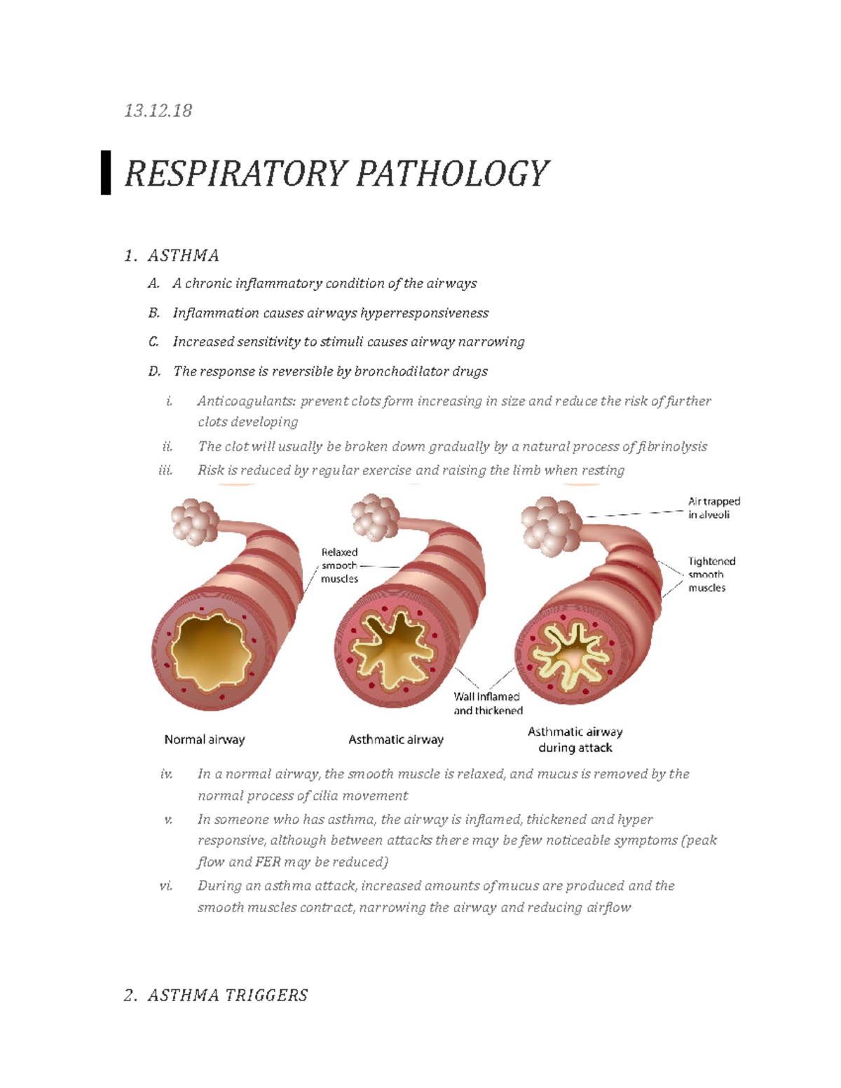 Introduction to respiratory pathology notes - 13. RESPIRATORY PATHOLOGY ...