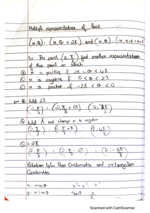 Trigonometry Summaries - MATH 2412 - Studocu