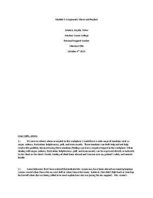 Module 8 assignment - good luck - Module 8 – Assisting the Family ...