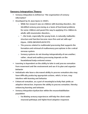 Chapter 2 NDT- Neurodevelopmental Theory - NDT- Neurodevelopmental ...