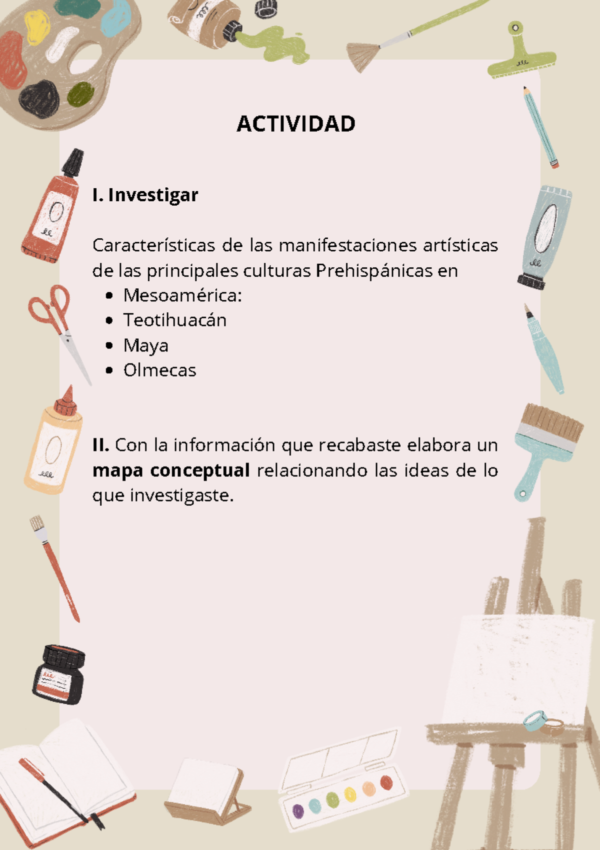 Actividad Artistica - diseño grafico - ACTIVIDAD I. Investigar ...