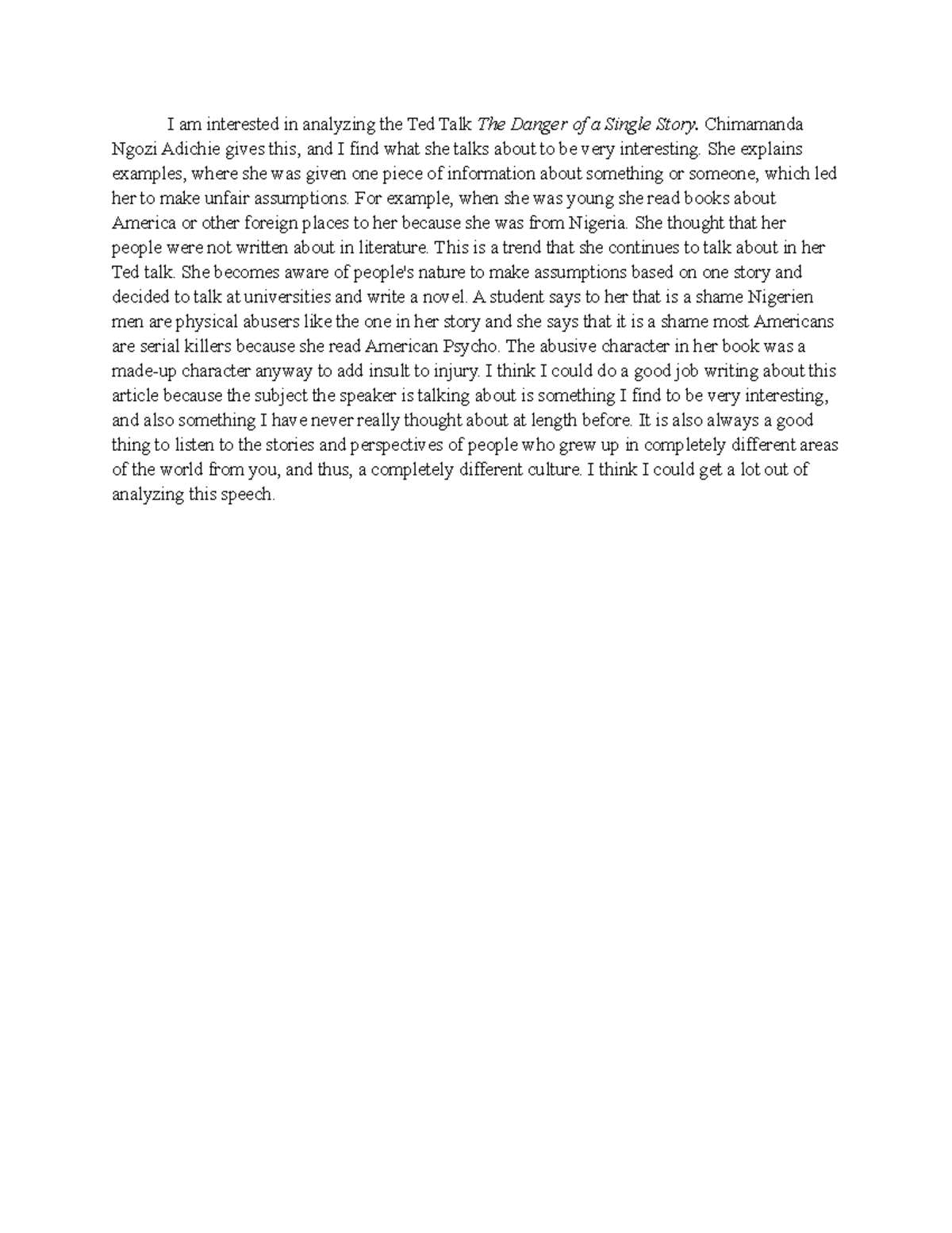 Assignment 2 Proposal - I am interested in analyzing the Ted Talk The ...