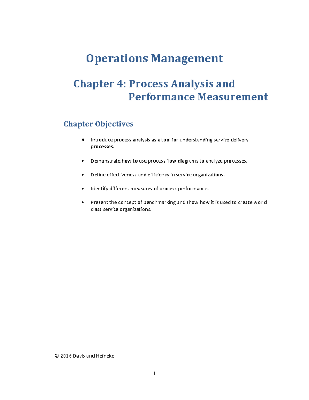 04 - Process Analysis and Performance Measurement - Operations ...