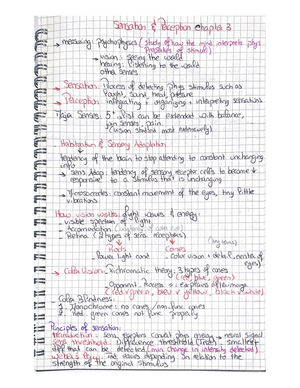 notes on psychology course - PSY 101 - Studocu