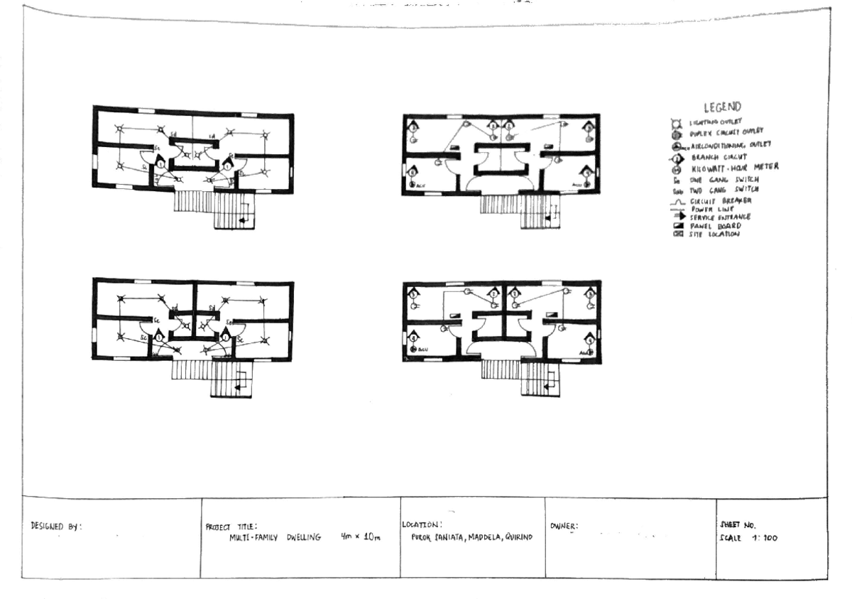 Multi-Family Dwelling 40sqm - Electrical Engineering - NVSU - Studocu