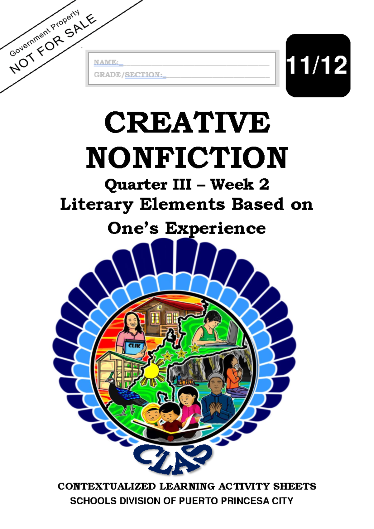 12 Creative Non-Fiction CLAS2 Literary Elements Based on One’s ...