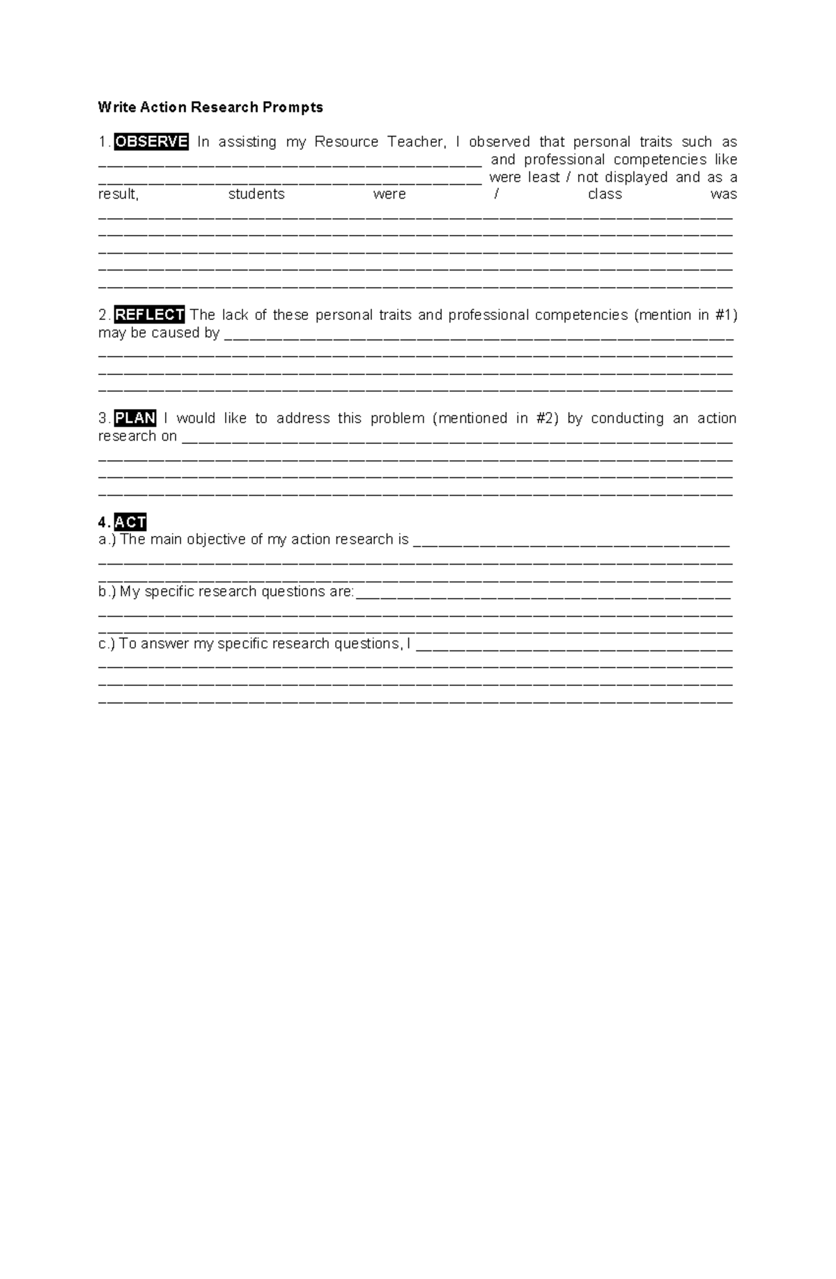 FS2- Retype - gsjs jdbsbnx dhbdusd - Write Action Research Prompts ...