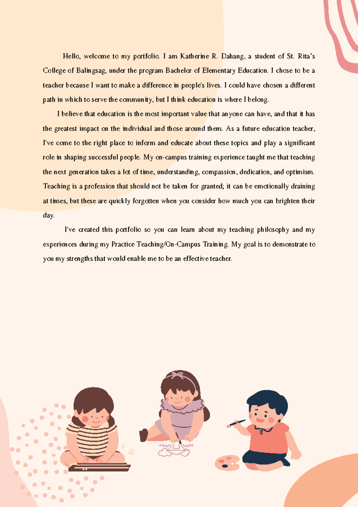 My Portfolio - hahajsjskkks - Hello, welcome to my portfolio. I am ...