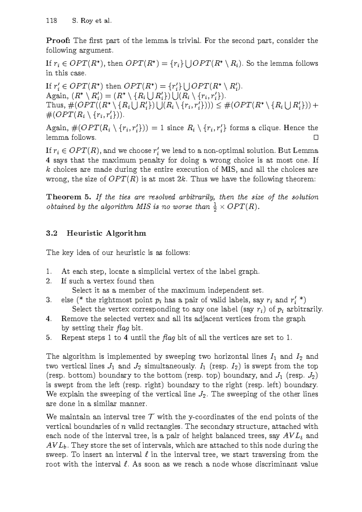 Scandinavian workshop on algorithm (25) - 118 S et al. Proof: The first ...