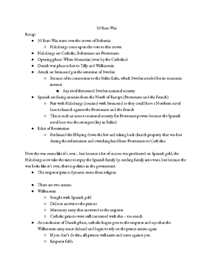 30 Years War Part 1 - 30 Years War Set Germany on re in the 17th ...