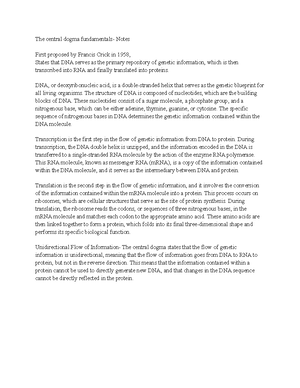 Genetic patterns of inheritance - Notes - Genetic patterns of ...