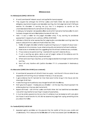 Bad Character Evidence notes - Evidence - Studocu