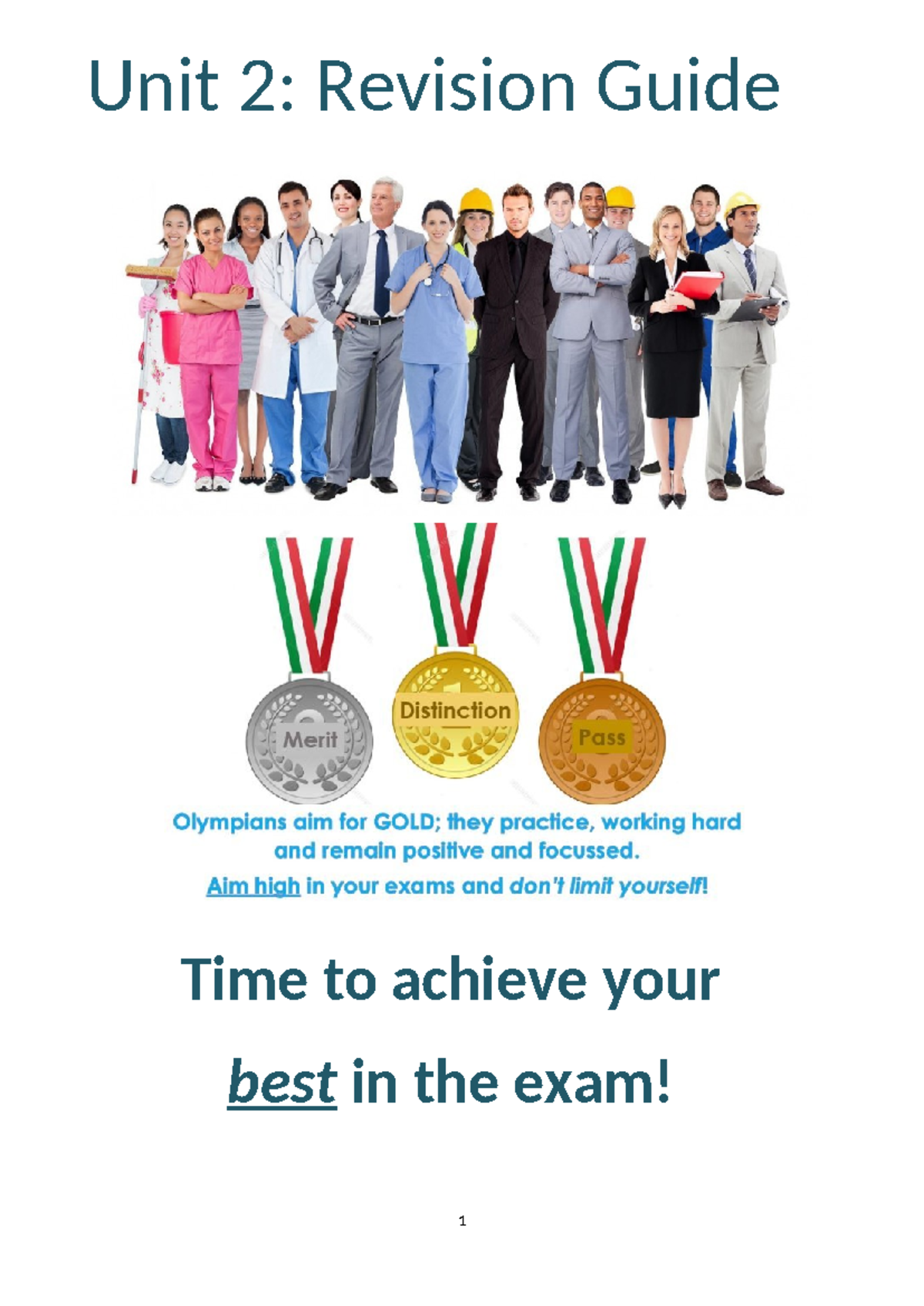 Unit 2 Homework Revision Booklet - Unit 2: Revision Guide Time to ...