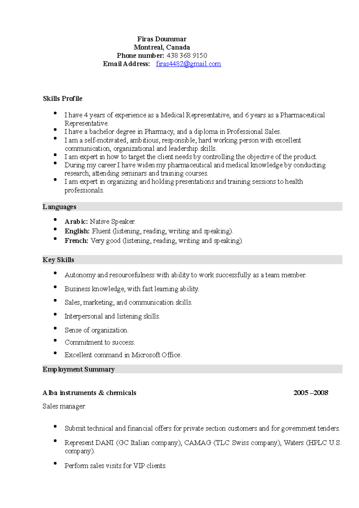 Resume Firas Doummar - 1. Can Toyota Australia be characterized as Oligopoly? Justify your ...