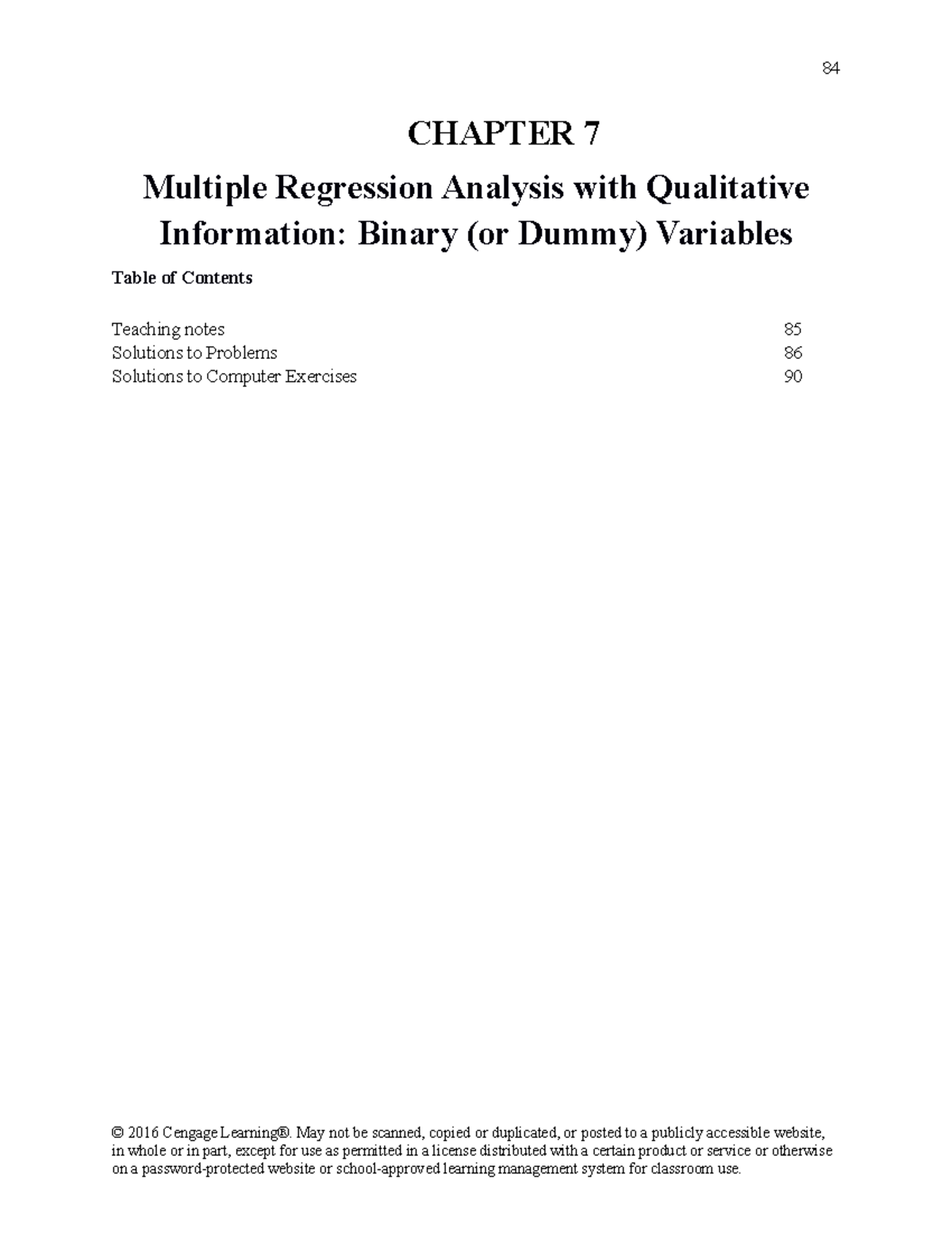 Wooldridge 7e Ch07 - CHAPTER 7 Multiple Regression Analysis with ...