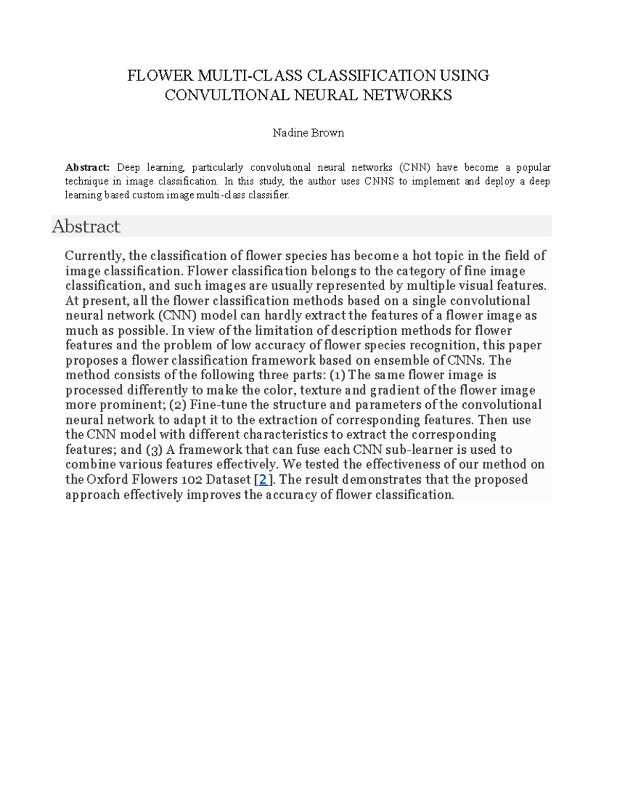 Artificial intelligence - FLOWER MULTI-CLASS CLASSIFICATION USING ...