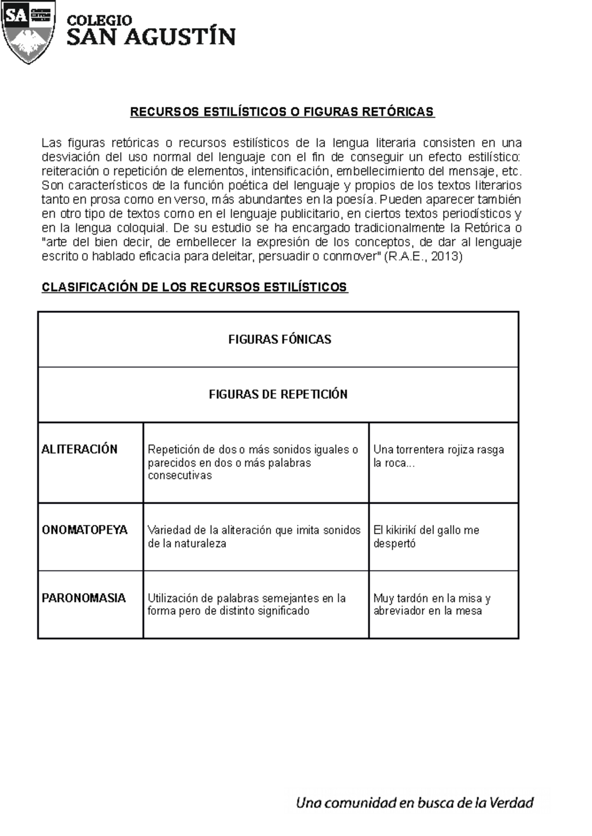 Figuras literarias - AAAAAAAAAAAAAAAAAAA - RECURSOS ESTILÍSTICOS O ...