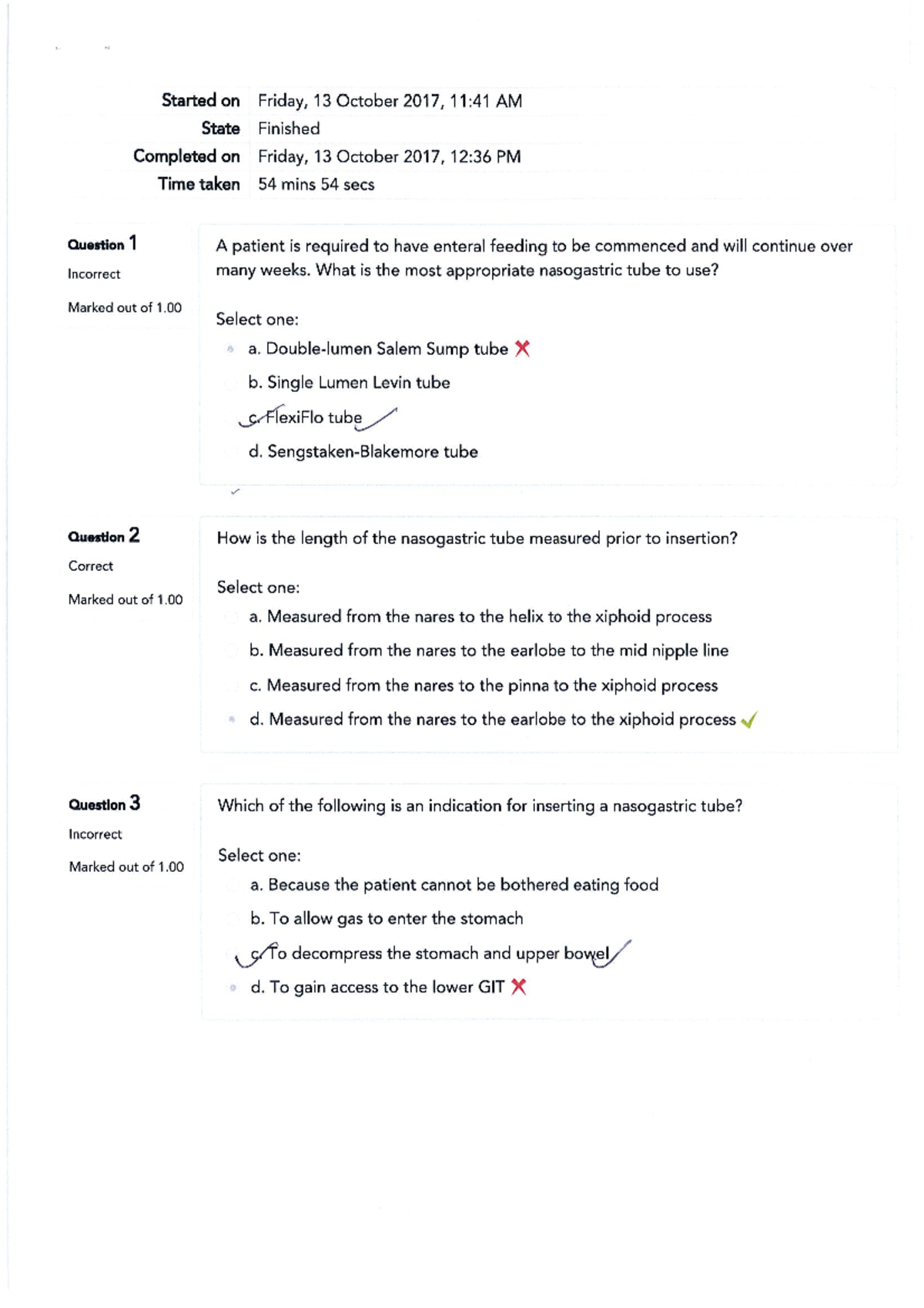 Sample/practice exam 1 September 2016, questions and answers - Started ...